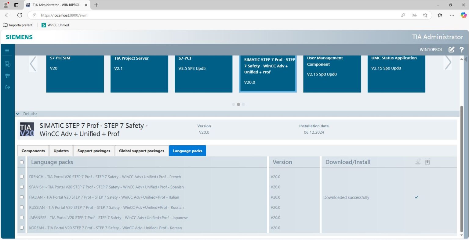 TUTORIAL - Download e installazione lingua Italiano per TIA Portal V20 con Tia Administrator V3 ...