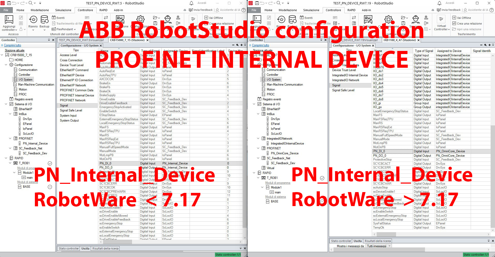 TUTORIAL - Come configurare l'interfaccia PROFINET in ABB RobotStudio ...