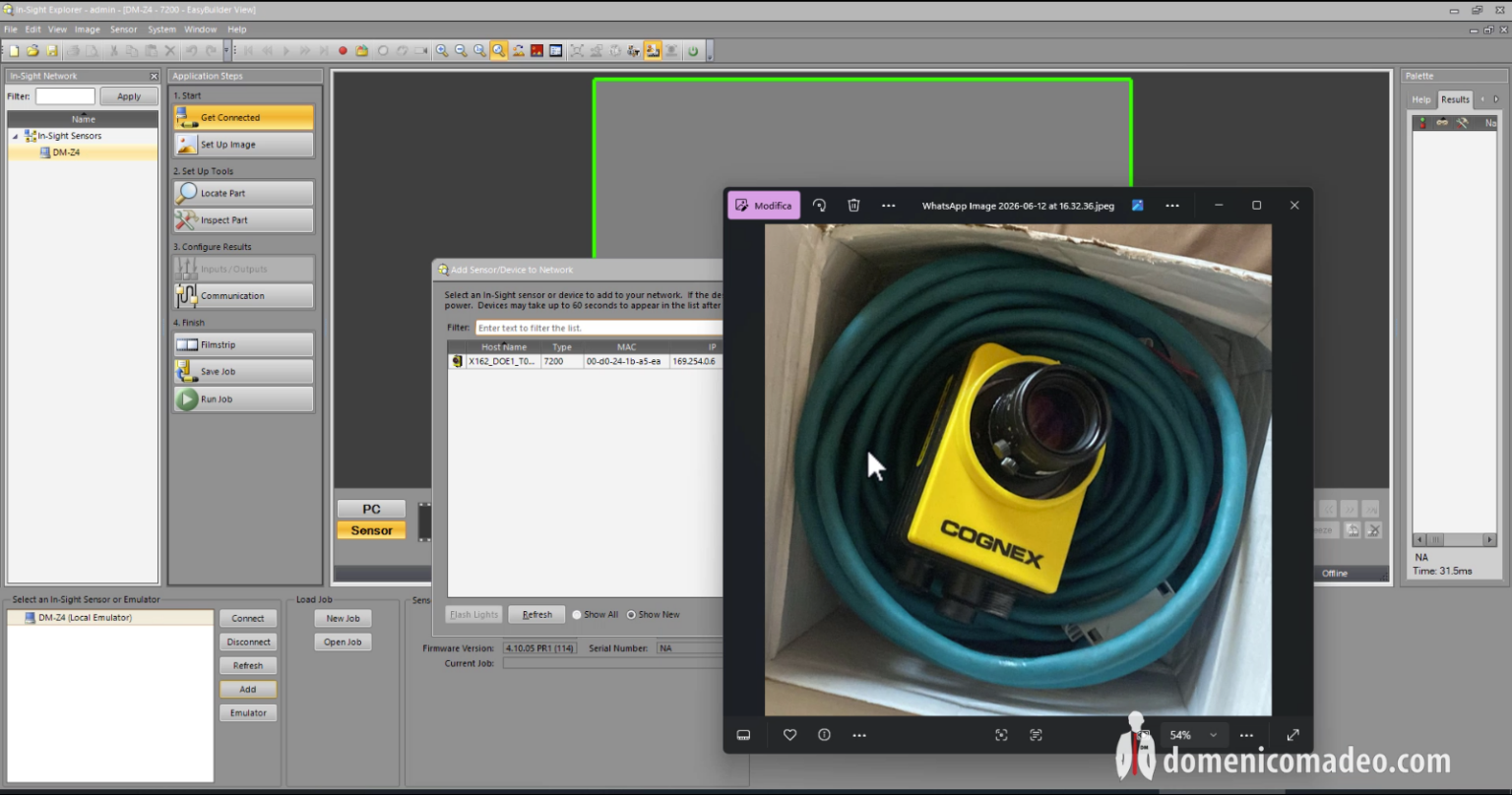 Tutorial: Prima configurazione e inizializzazione di un visore Cognex ...